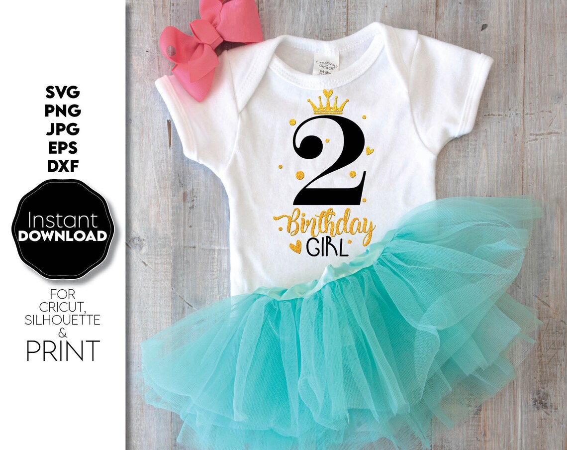 Birthday Girl Numbers SVG Bundle Birthday Girl Crown SVG - Etsy