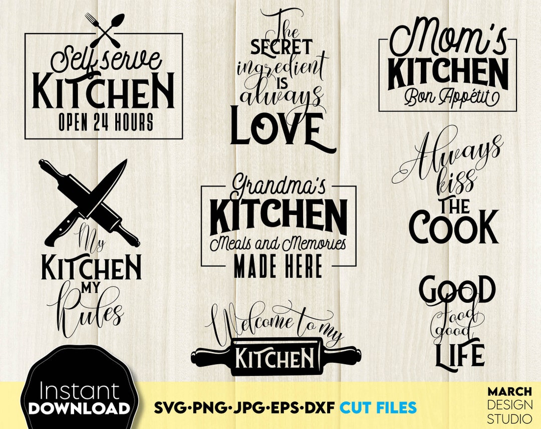 Kitchen Svg | Kitchen Svg Bundle | Kitchen Cut File | Baking Svg ...