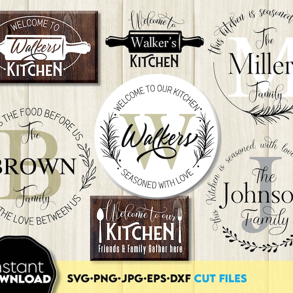 Kitchen Sign Svg - Etsy