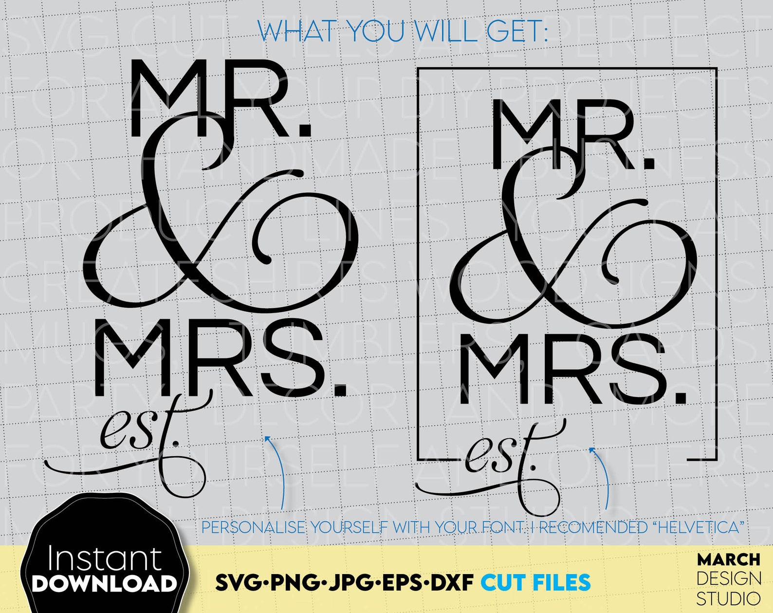 Mr and Mrs SVG Mr and Mrs Shirts SVG Mr & Mrs SVG Wedding - Etsy