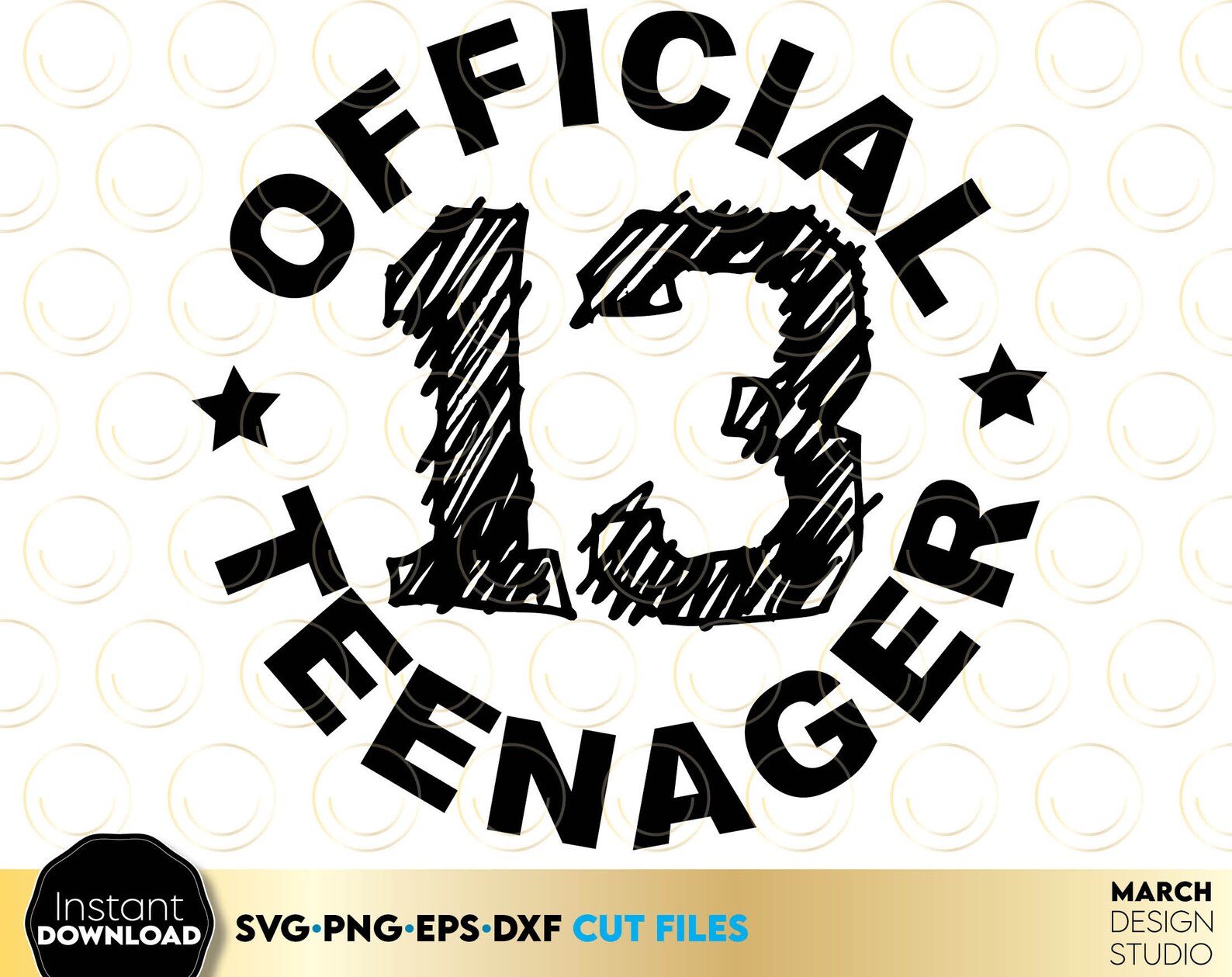 Official Teenager SVG 13th Birthday Girl SVG 13th Birthday - Etsy
