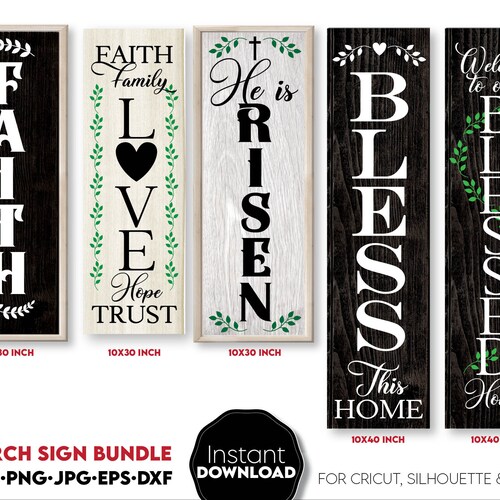 Christian Welcome Signs Svg Bundle Religious Front Porch - Etsy