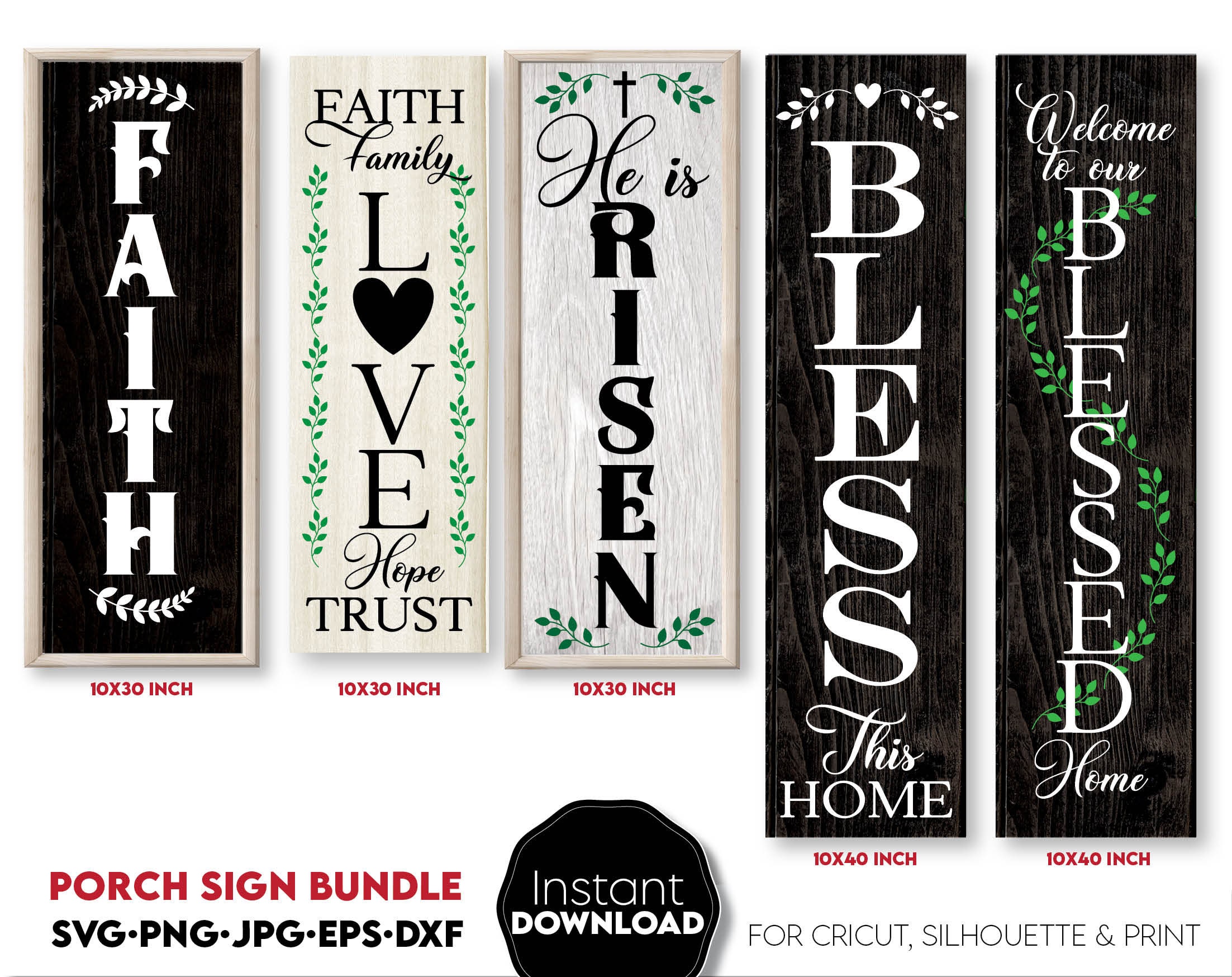 Christian Welcome Signs Svg Bundle Religious Front Porch - Etsy