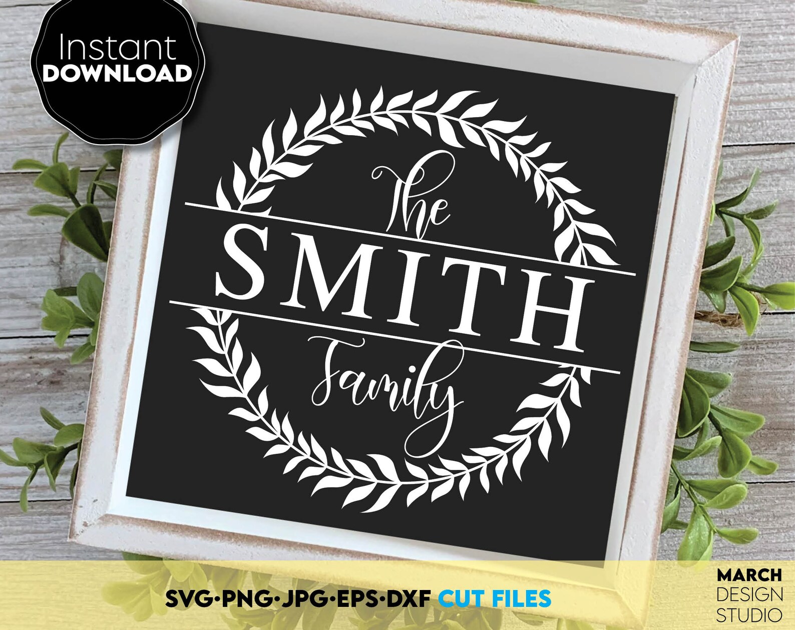 Last Name Monogram Svg Family Name Monogram Family Name - Etsy