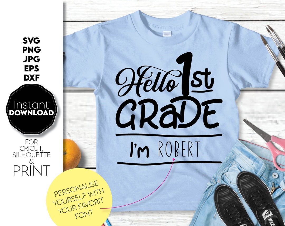 1er grado svg / Regreso a la escuela svg / archivo de corte - Etsy México