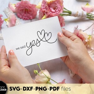 We Said Yes Svg Png Bride Tshirt Svg - Etsy