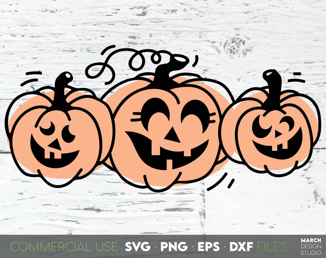 Pumpkin Face Svg, Pumpkin Face Bundle Svg, Halloween Svg, Pumpkin Png ...