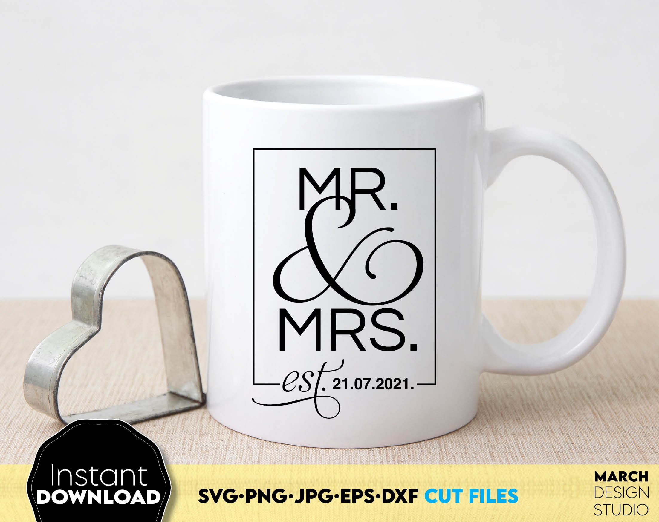 Mr and Mrs SVG Mr and Mrs Shirts SVG Mr & Mrs SVG Wedding - Etsy