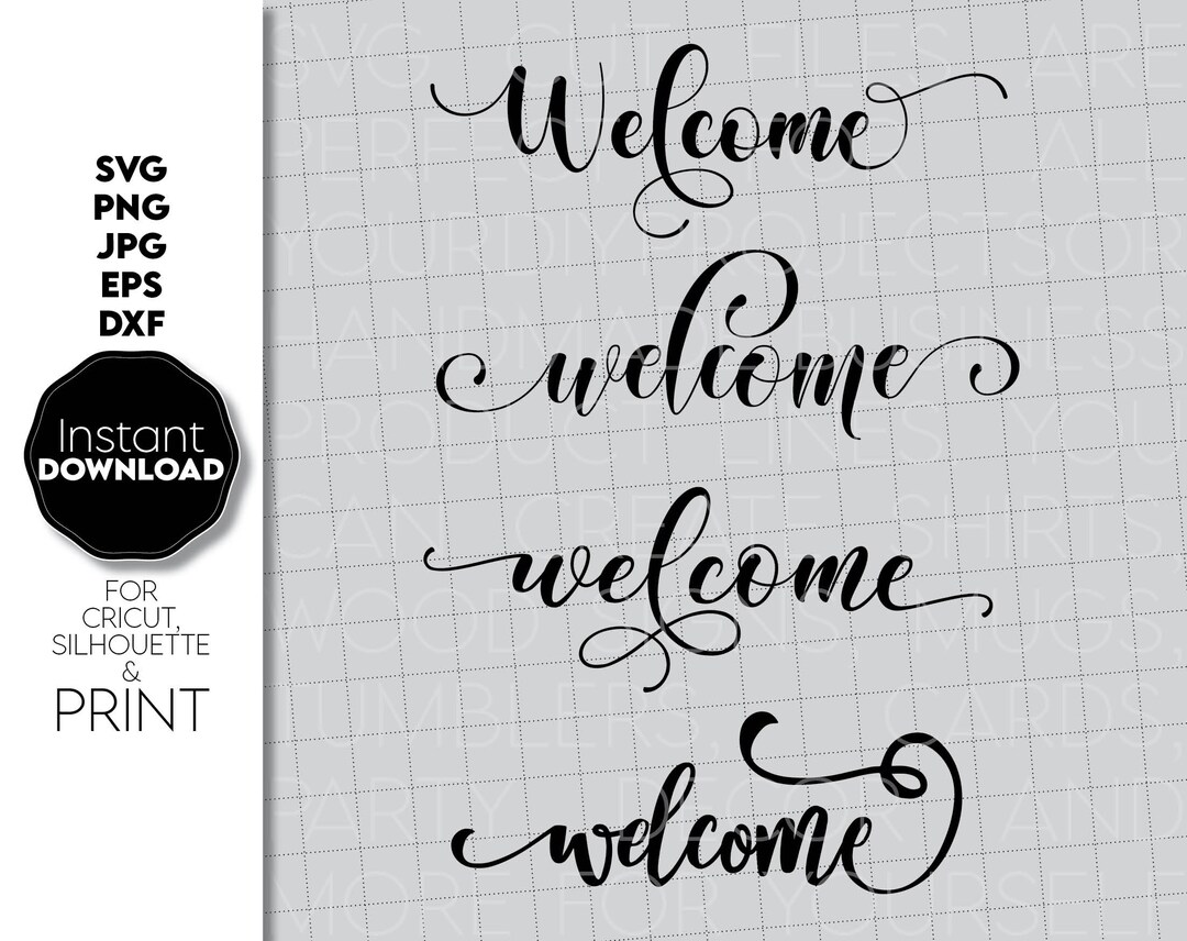 Welcome SVG Bundle - Welcome Sign SVG Files - Welcome Bundle ...