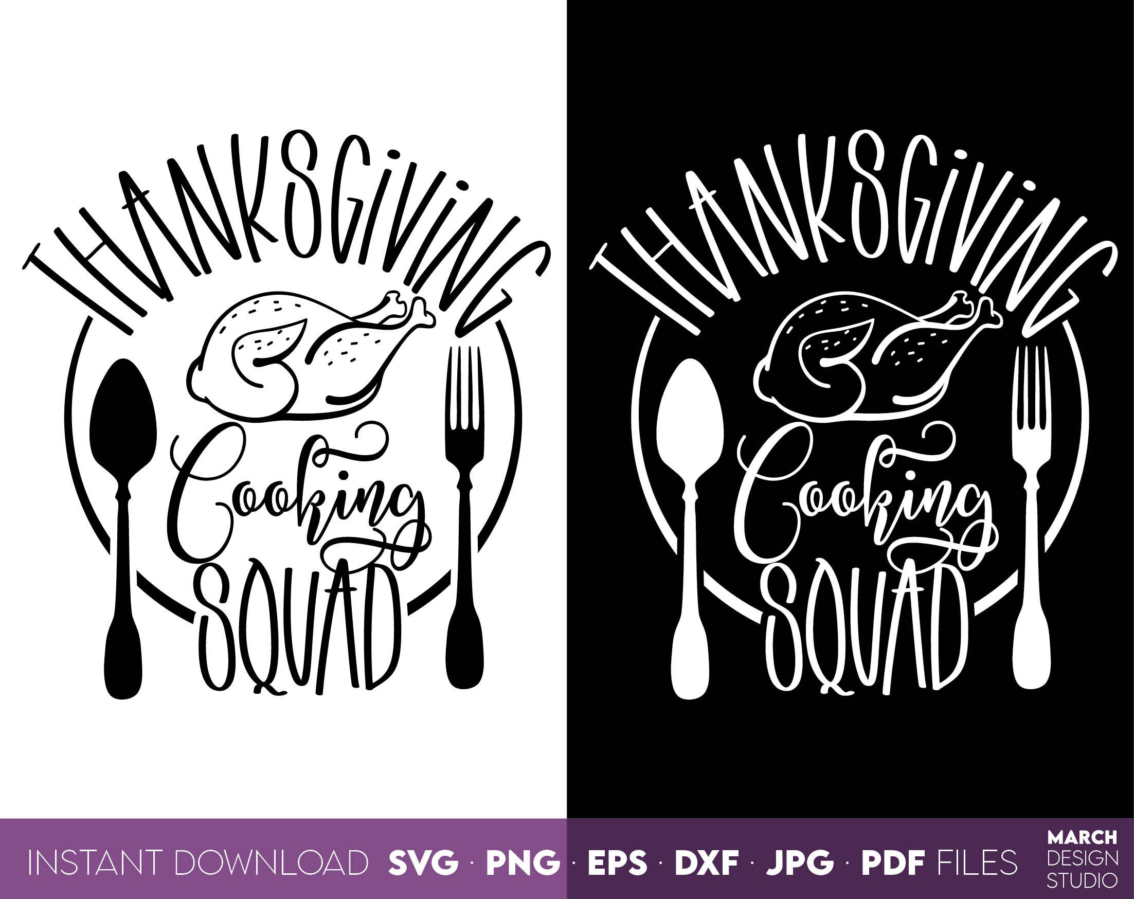 Thanksgiving Cooking Squad SVG Funny Thanksgiving SVG - Etsy
