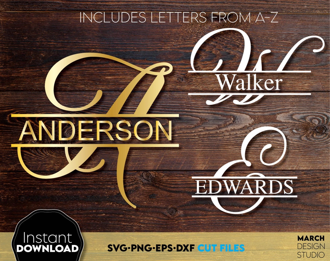 Fancy Monogram Svg | Wedding Monogram Svg | Name Monogram | Family ...