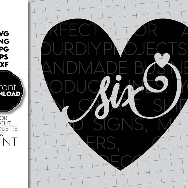 6th Birthday Svg - Etsy