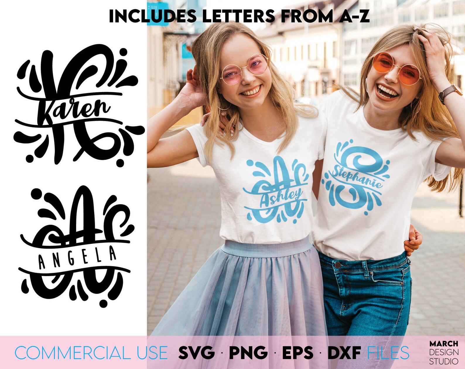 Split Monogram Bundle Svg Split Monogram SVG Split Monogram - Etsy