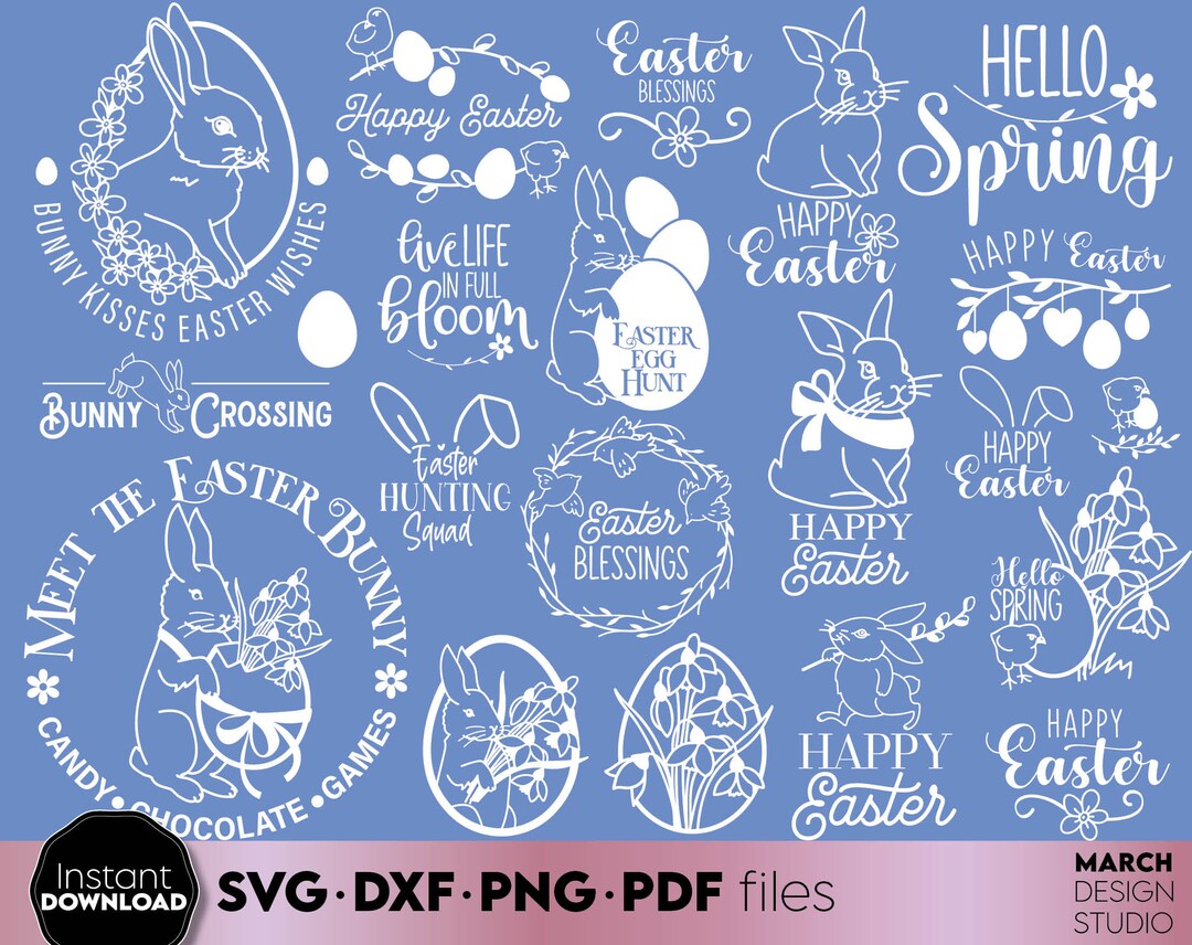 Easter Bundle Svg | Easter Home Svg | Rustic Easter SVG | Easter Bunny ...