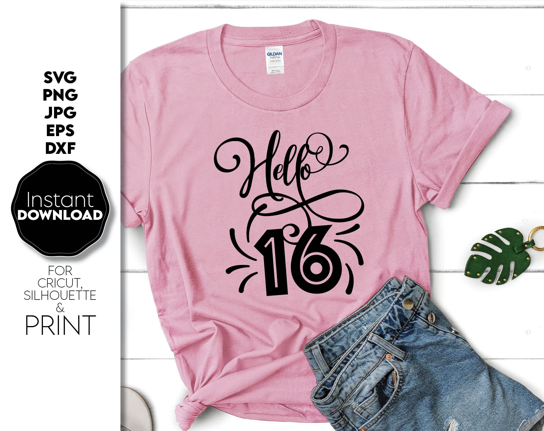 Hello 16 Svg 16th Birthday Svg Sweet 16 Shirt 16th Birthday | Etsy