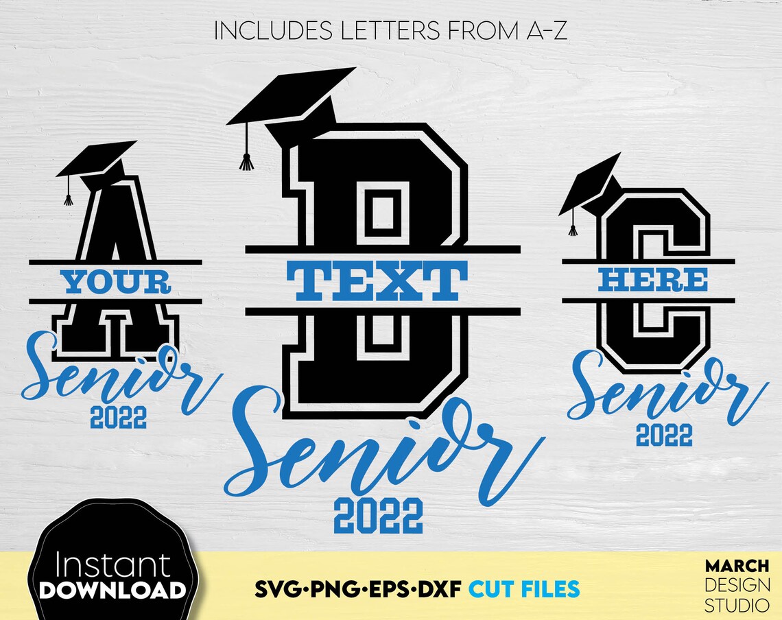 Split Monogram SVG Monogram SVG Family Monogram SVG Split | Etsy