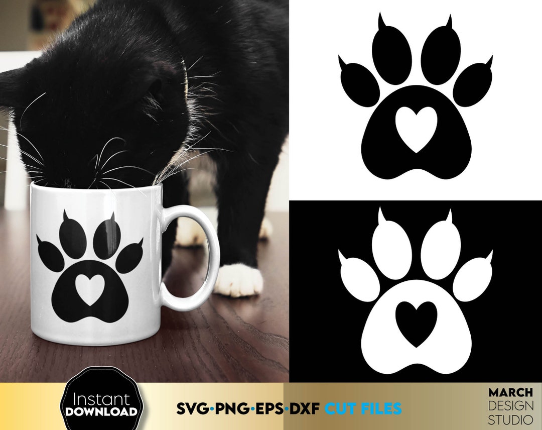 Paw Svg | Cat Paw Svg | Pet Paw Svg | Animal Paw Svg | Svg Files for ...