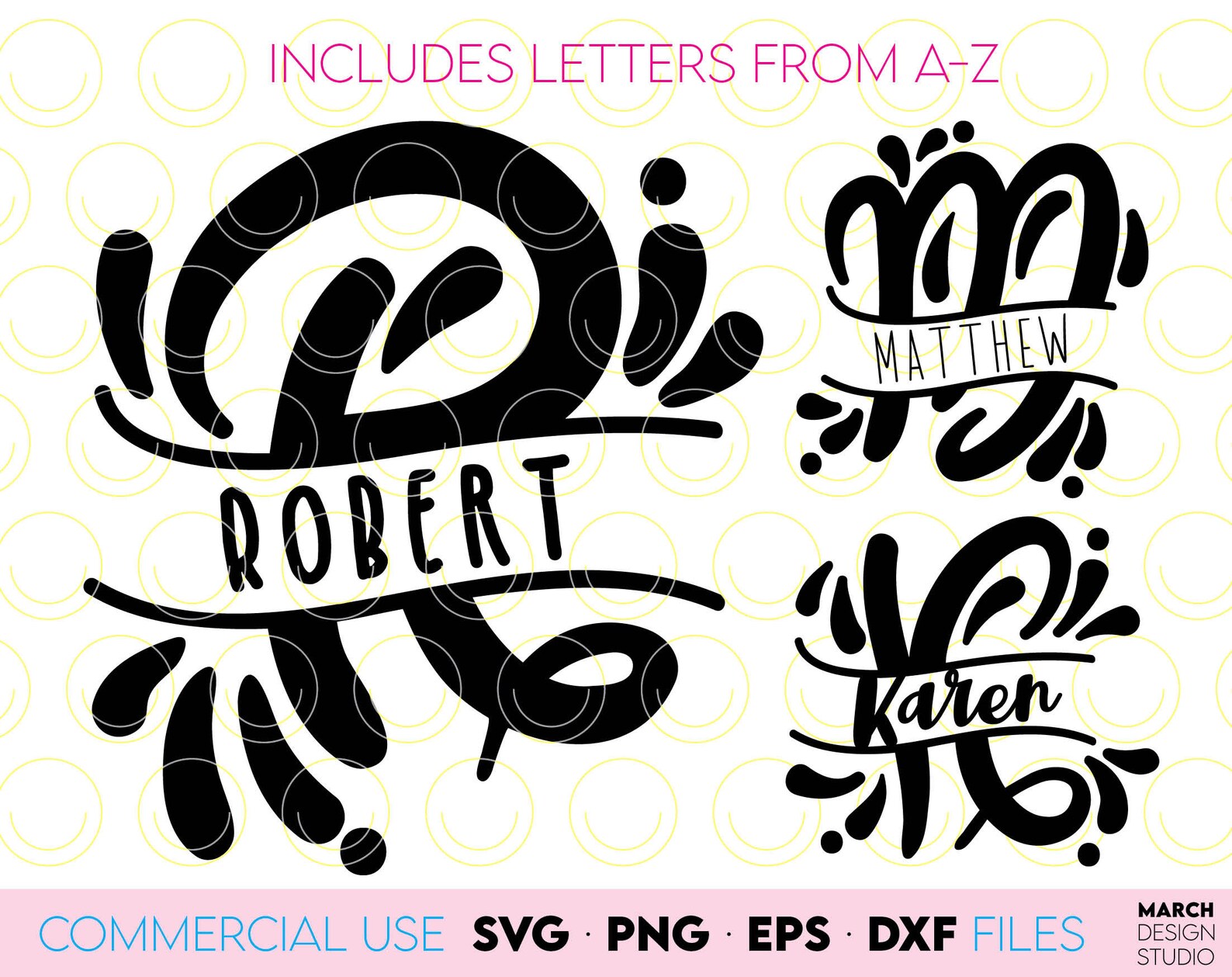 Split Monogram Bundle Svg Split Monogram SVG Split Monogram - Etsy