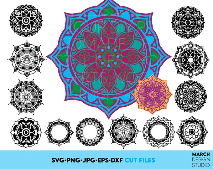 50+ Mandala Digital Downloads - SVG, PNG, JPEG, Pdf - Etsy Canada