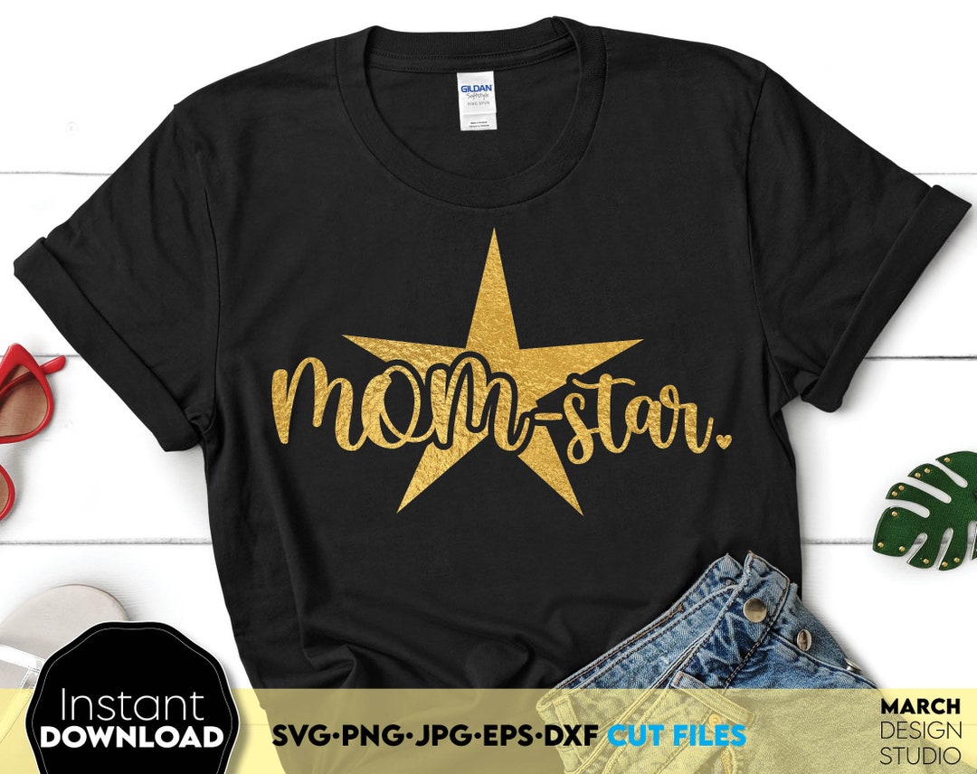 Mom Star Clipart, Momstar Pngs, Mothers Day Gift, Mom Birthday Gift ...