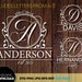 Family Monogram Sign SVG Monogram SVG Last Name Monogram SVG Family ...