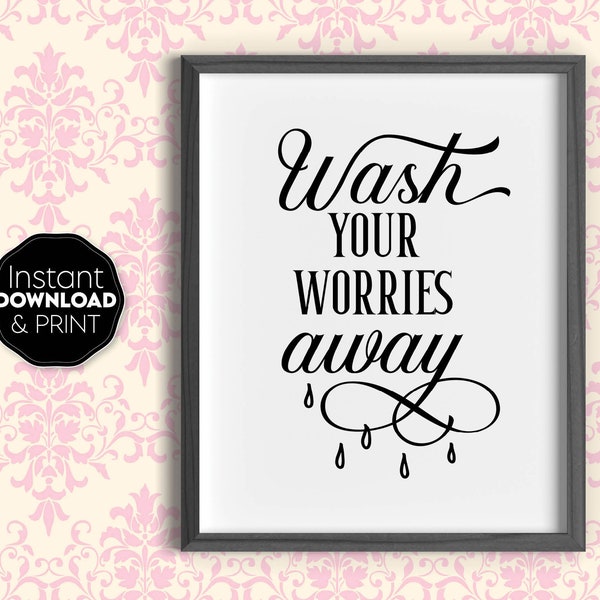 Wash Your Worries Away Svg Etsy