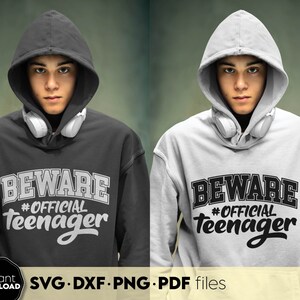 Beware Official Teenager Svg Png Dxf Pdf 13th Birthday Shirt - Etsy
