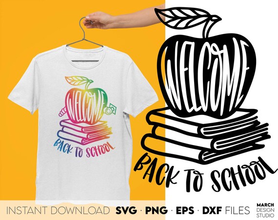 Welcome Back to School PNG Back to School SVG Cut Files - Etsy