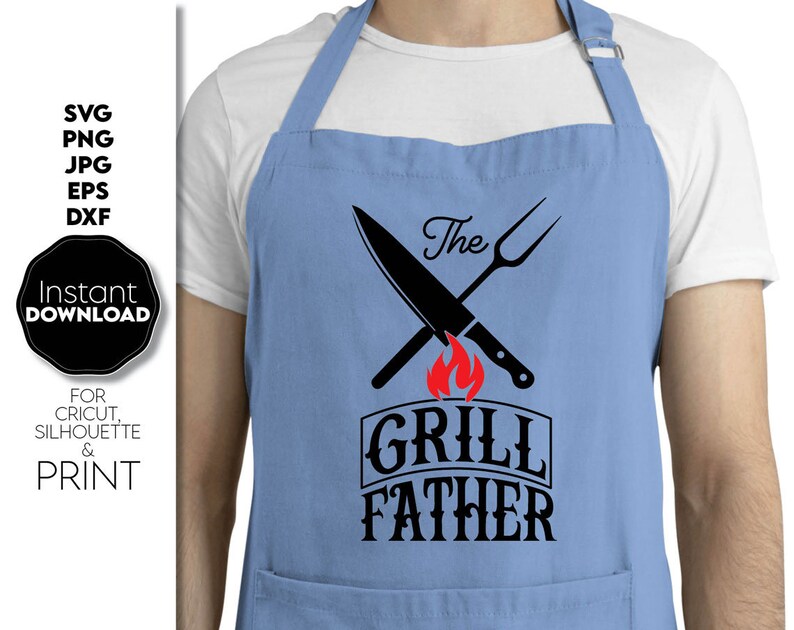 The Grill Father SVG Grill Master SVG BBQ Master Svg - Etsy