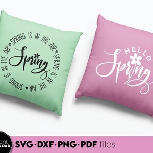 Spring Flower Signs | Spring Bundle Svg | Springtime Svg | Spring Round ...