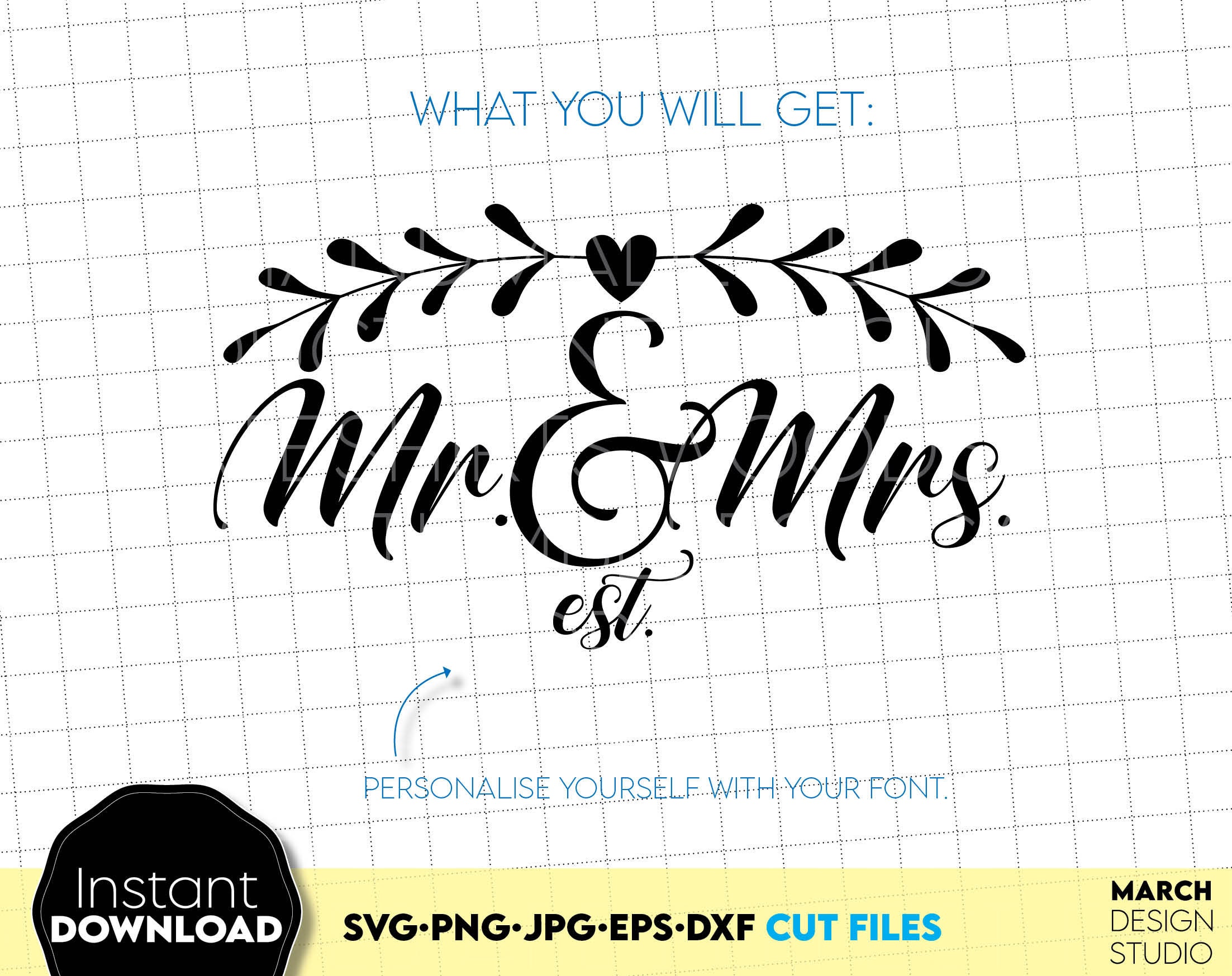 Mr and Mrs SVG Just Married Shirts SVG Mr and Mrs Est 2023 - Etsy