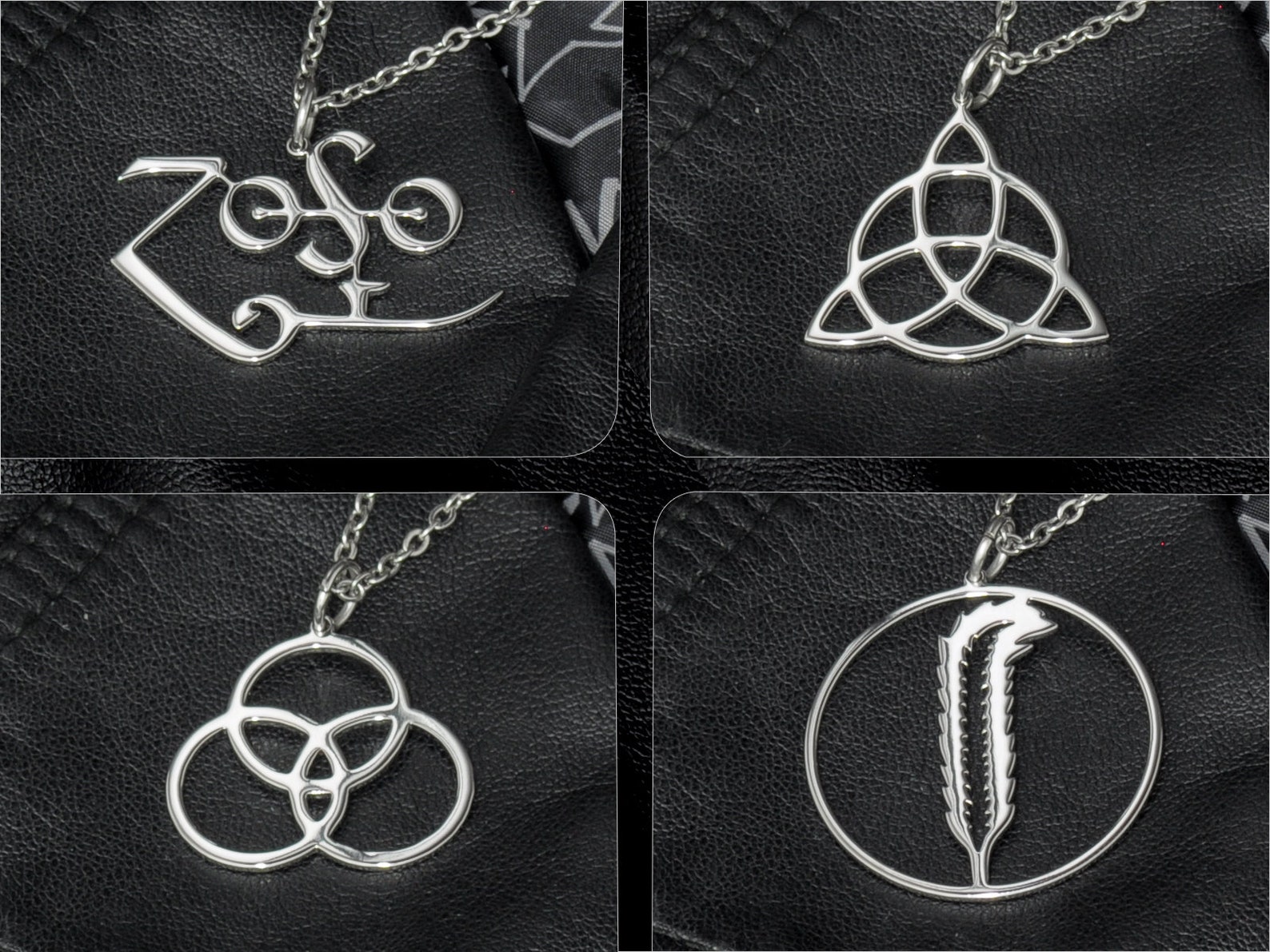 Led Zeppelin Necklace Led Zeppelin band Pendant Zoso Logo | Etsy