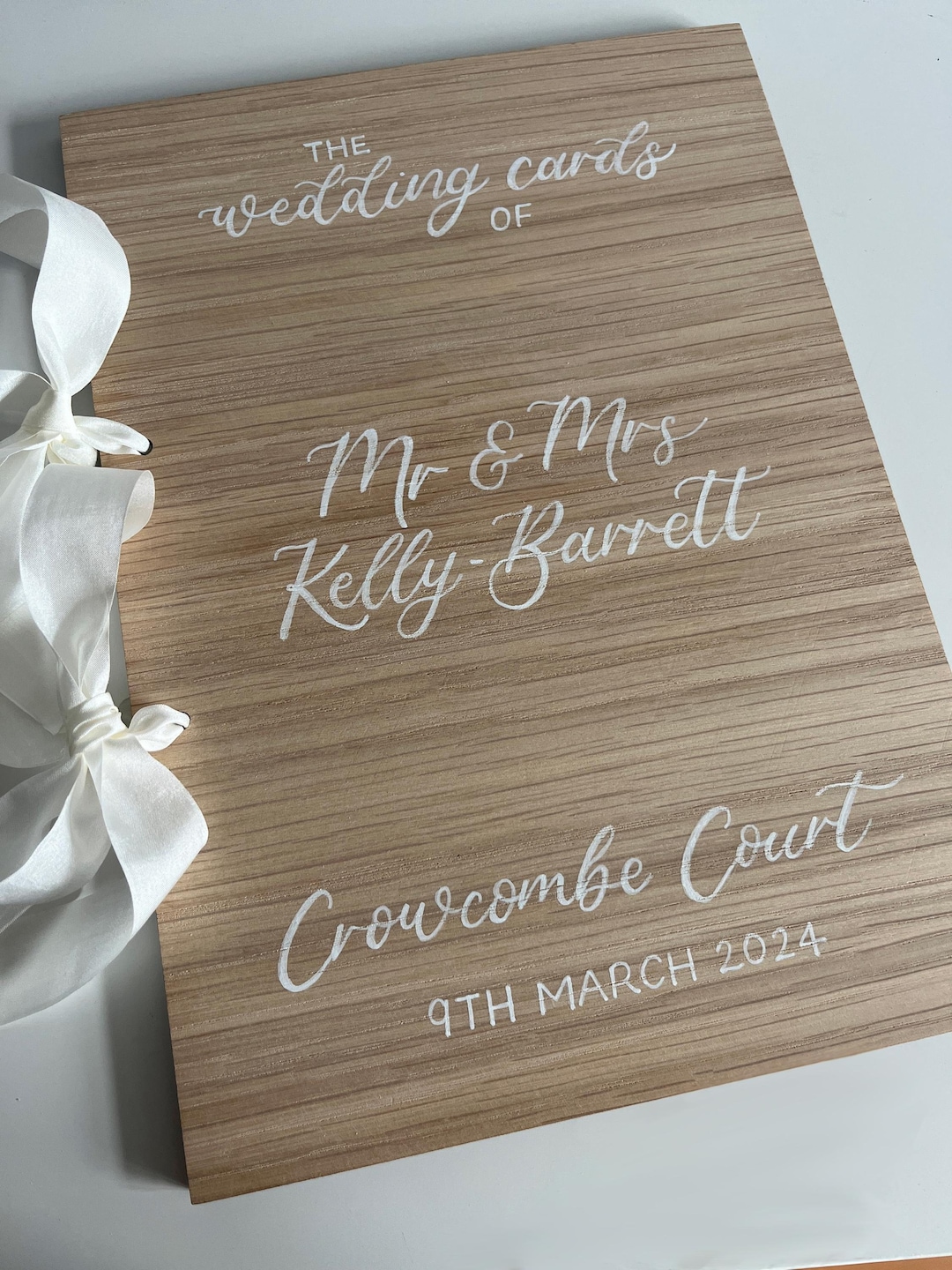 Personalised Wedding Cards Album Greeting Card Folder Handwritten ...