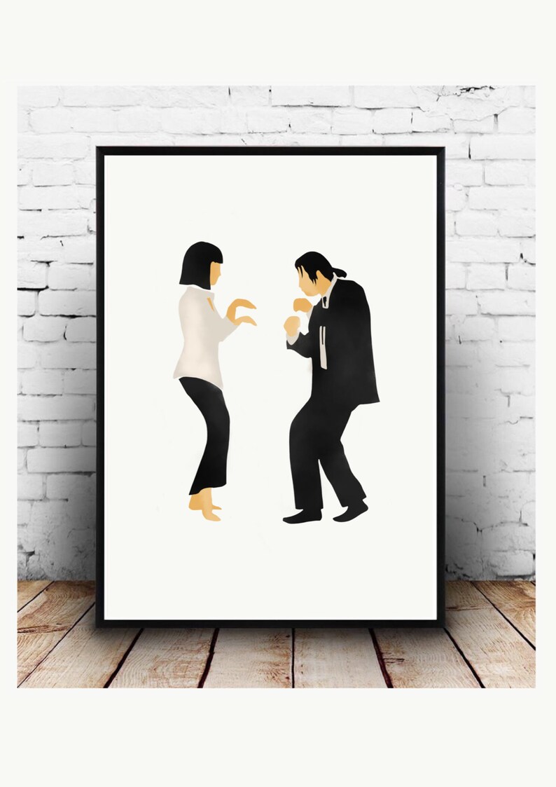 Pulp Fiction Inspired Wall Art Etsy