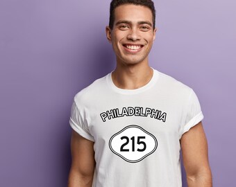 215 Area Code Shirt - Etsy