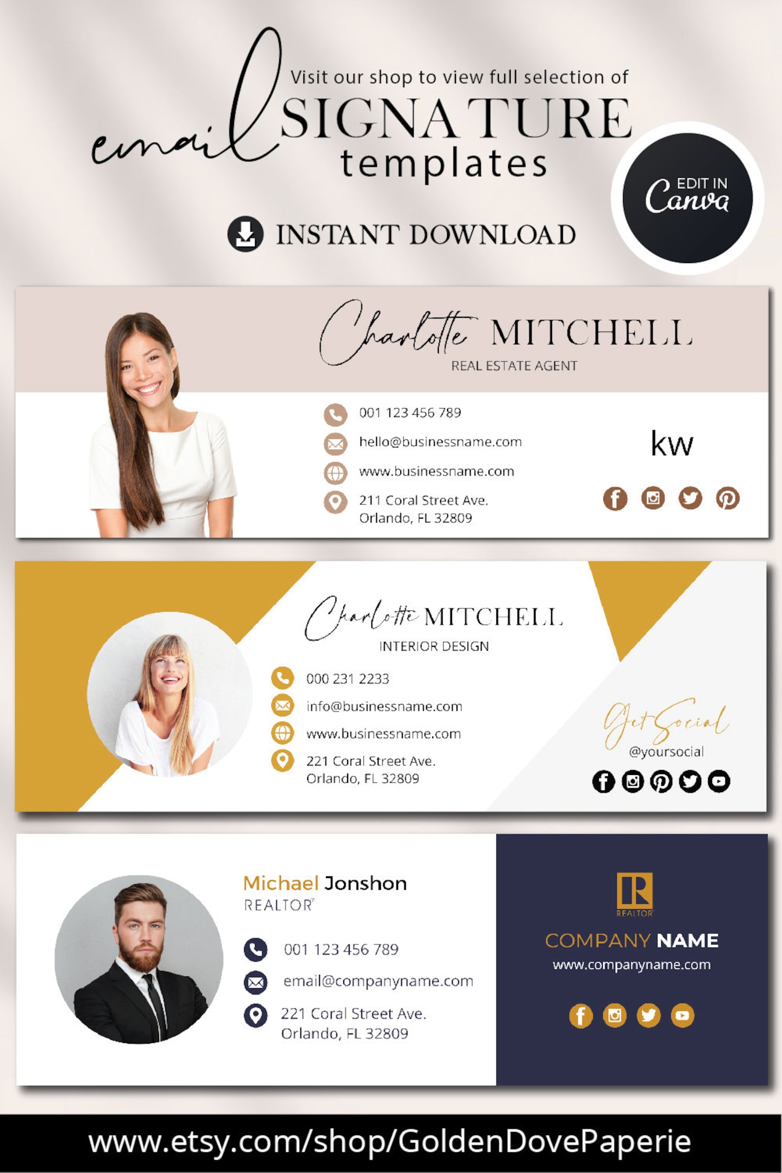 Gmail Email Signature Real Estate Marketing Realtor Gift - Etsy