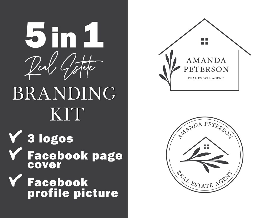 Realtor Logo, Real Estate Marketing, House Logo Design, Floral Logo ...