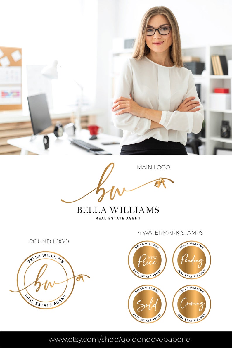 Real Estate Marketing Real Estate Logo Realtor Logo - Etsy