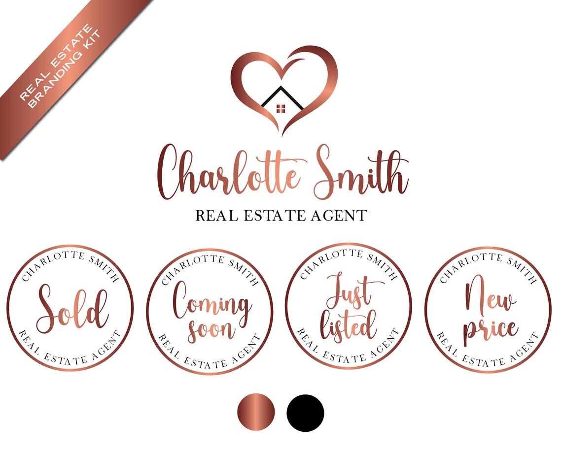 Real Estate Logo Branding Kit, Realtor Marketing, Premade Logo ...