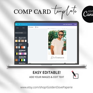 COMP CARD TEMPLATE, Model Comp Card, Fashion Model Comp Card, Photo ...