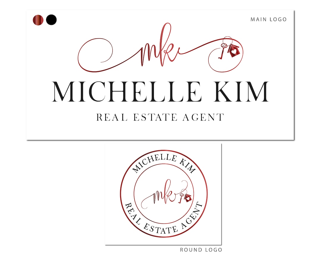 Realtor Logo, Real Estate Logo Design, Realtor Marketing, Circle Logo ...