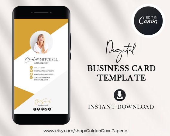 Mobile Business Cards Template