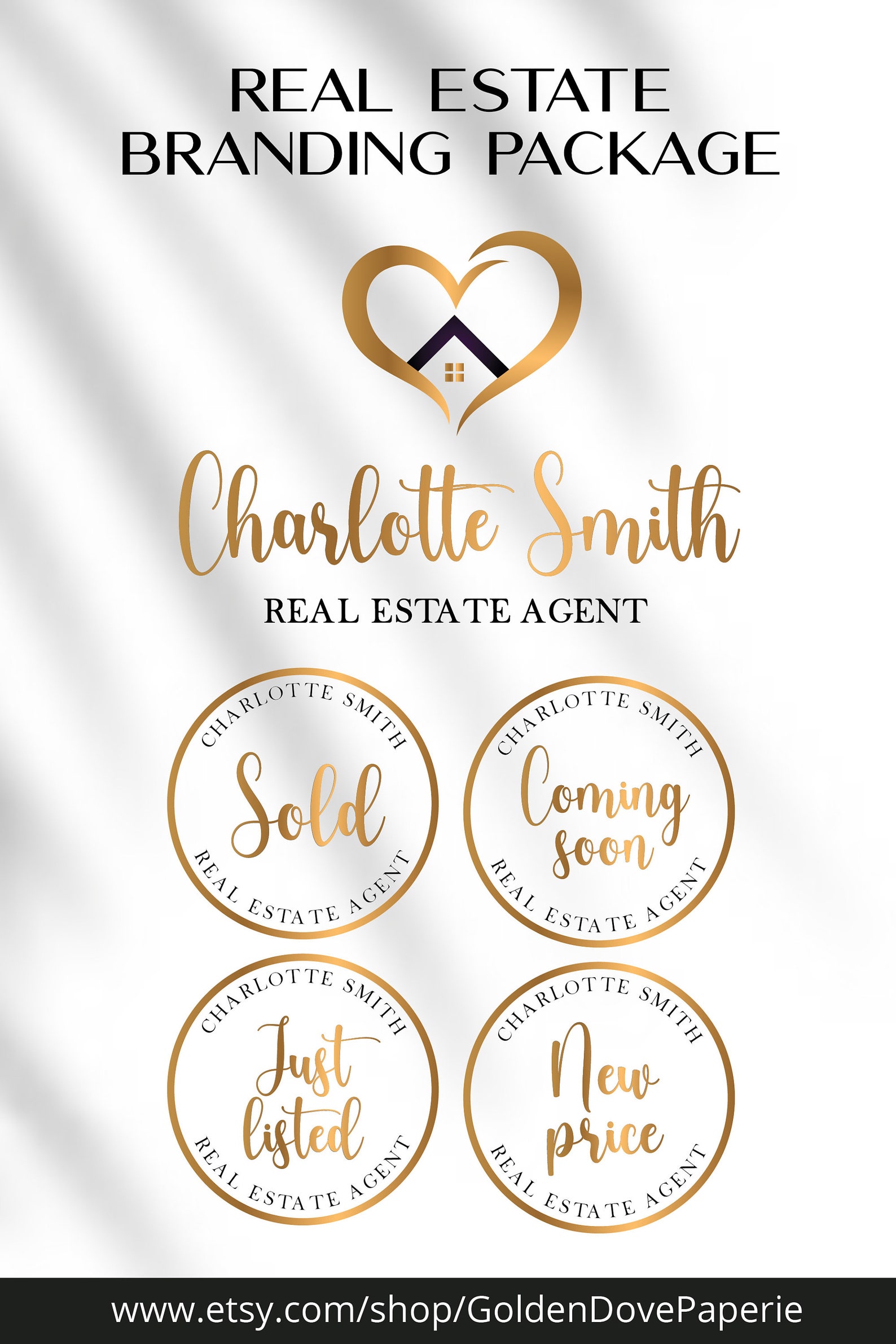 Real Estate HEART LOGO Design - Real Estate Logo - Signature Logo ...