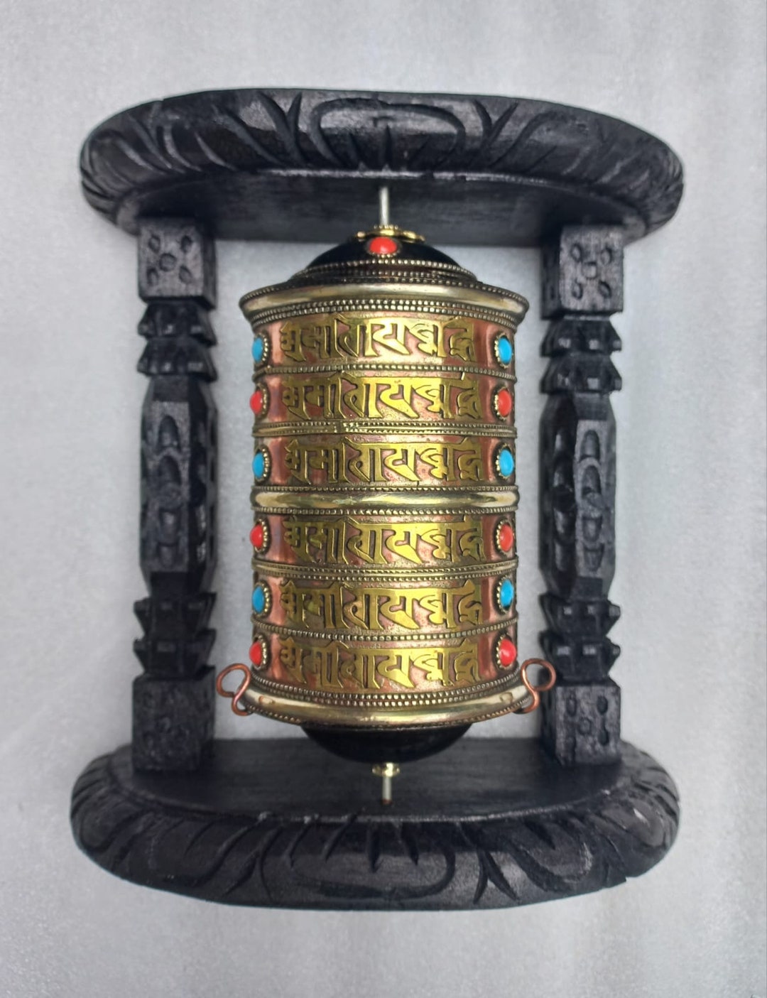 Buddhist Meditation Prayer Wheel Tibetan Buddhism Tabletop/altar ...