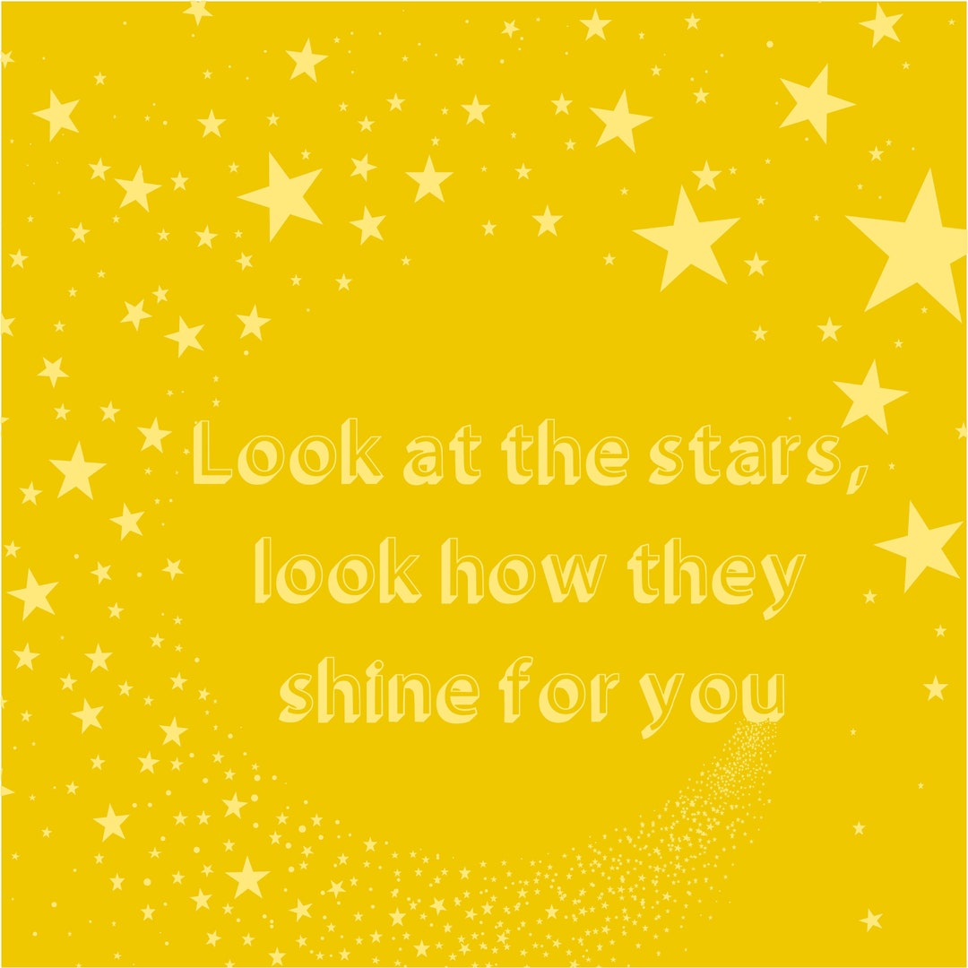 Coldplay Yellow Poster - Etsy