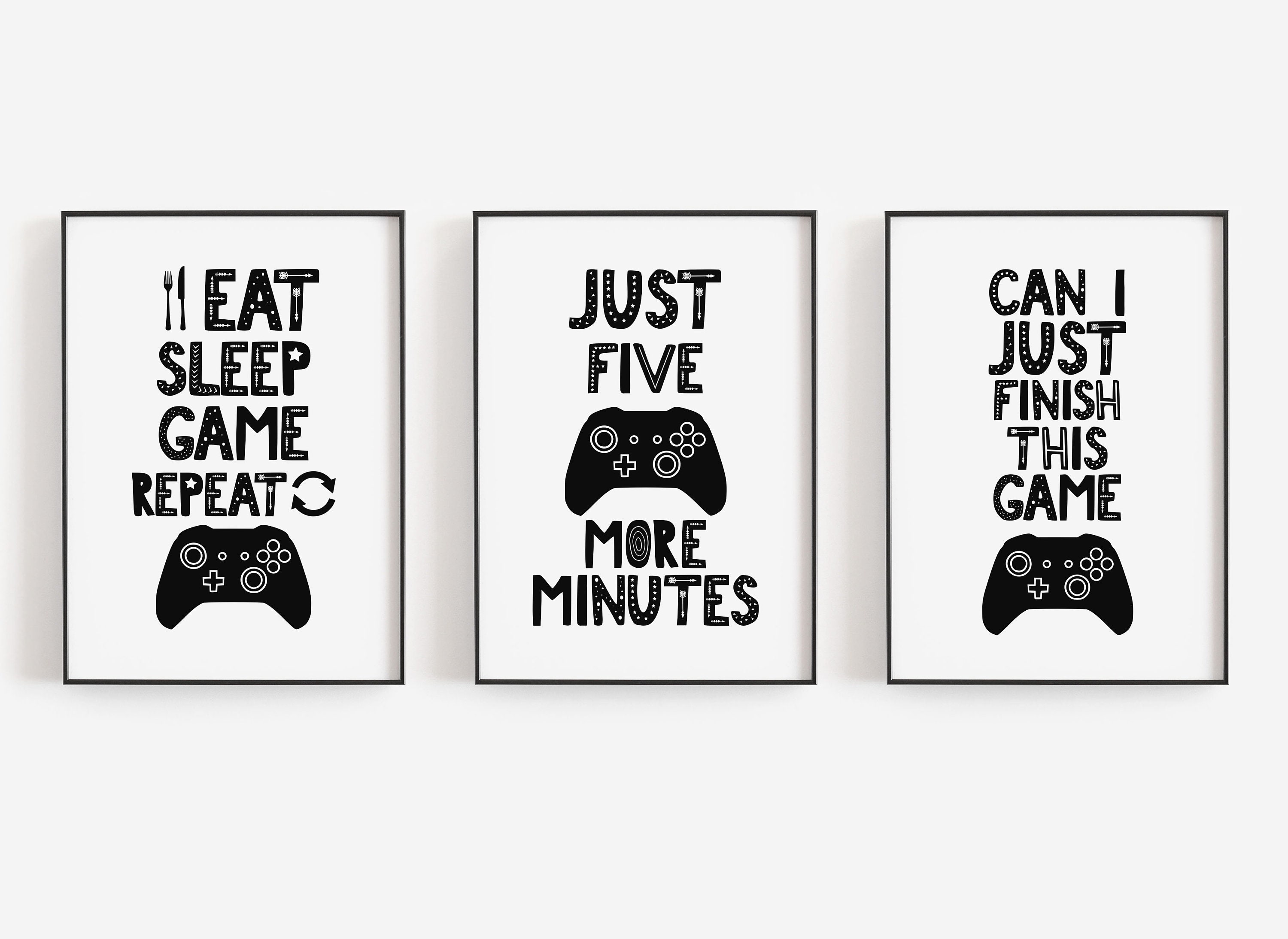 Gaming Set of 3 Wall Art Prints XBOX Controller Gamers Bedroom - Etsy UK