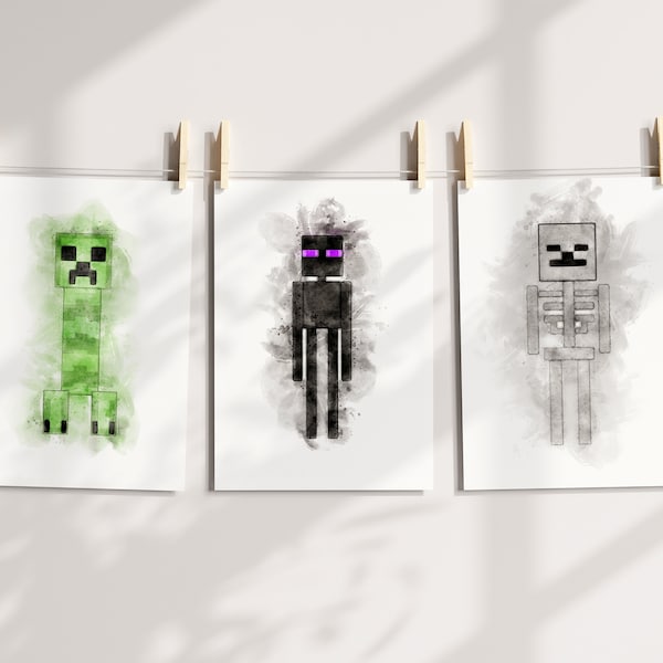 Mincraft Poster - Etsy UK