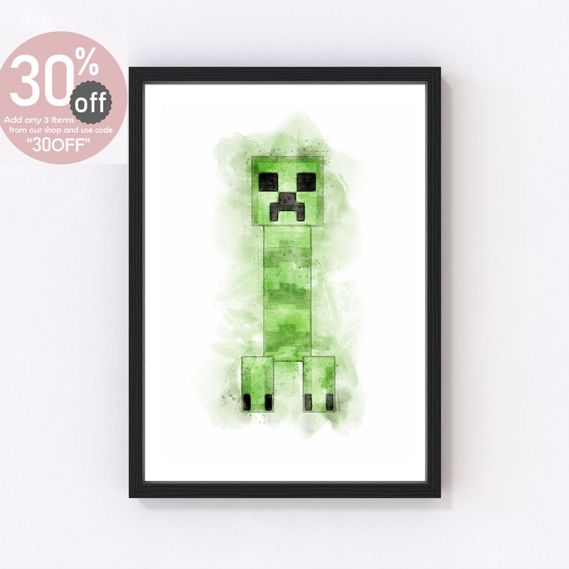 Mincraft Poster - Etsy UK