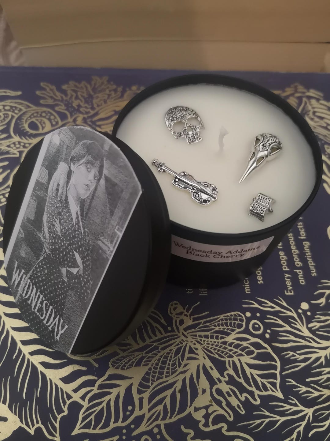 Wednesday Addams Candle - Etsy