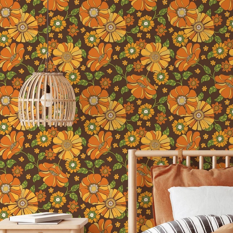 1970s Wallpaper - Etsy